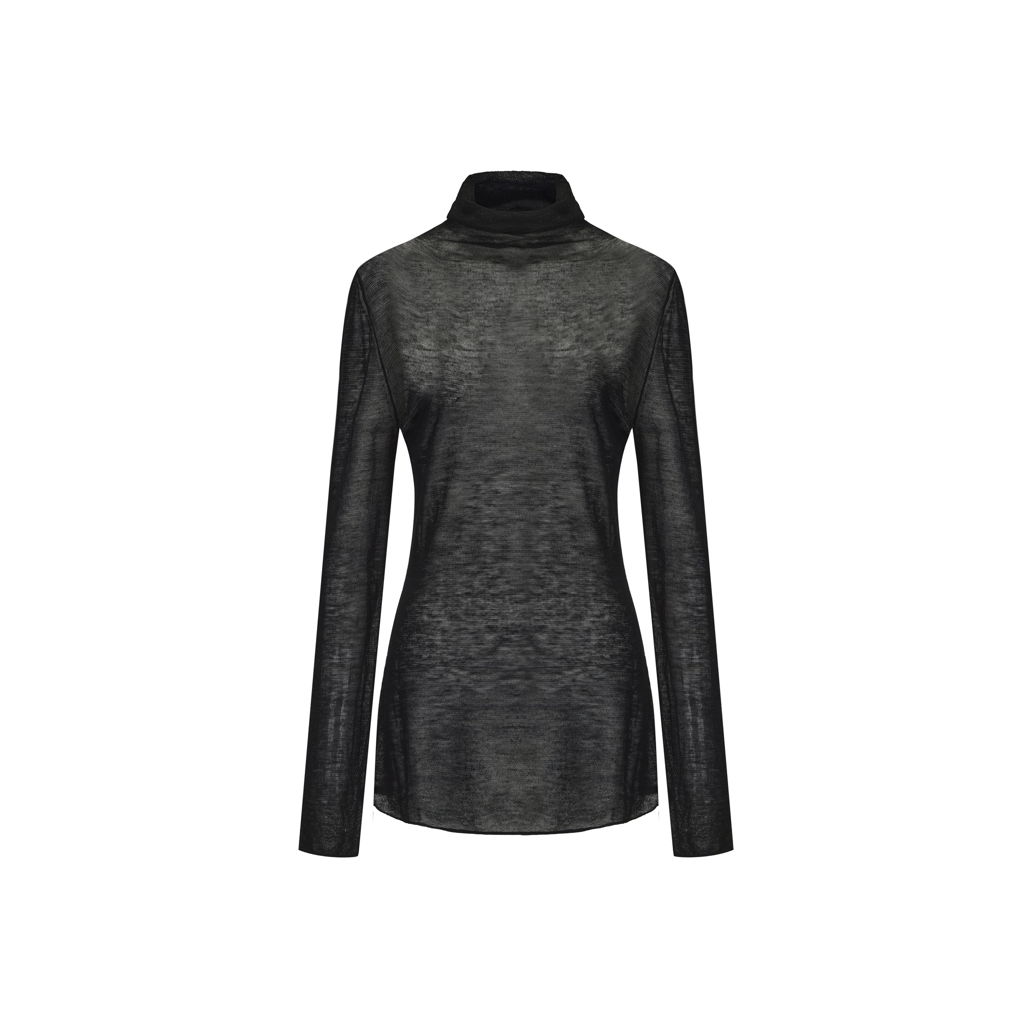 AW25 - BLACK FROST TURTLE NECK TOP